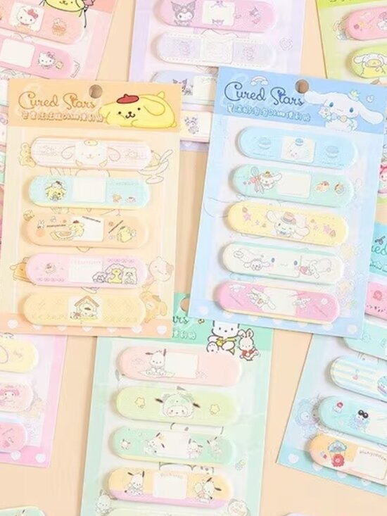 Office | Fam952 Cured Stars Sanrio Character Sticky Notes 6 Pieces 10 ...